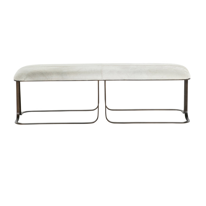 Gabby Orson Leather Bench | Perigold